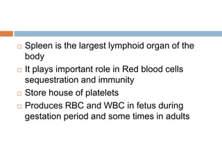 Spleenomegaly & hypersplenism etiology pathogenesis and surgical ...