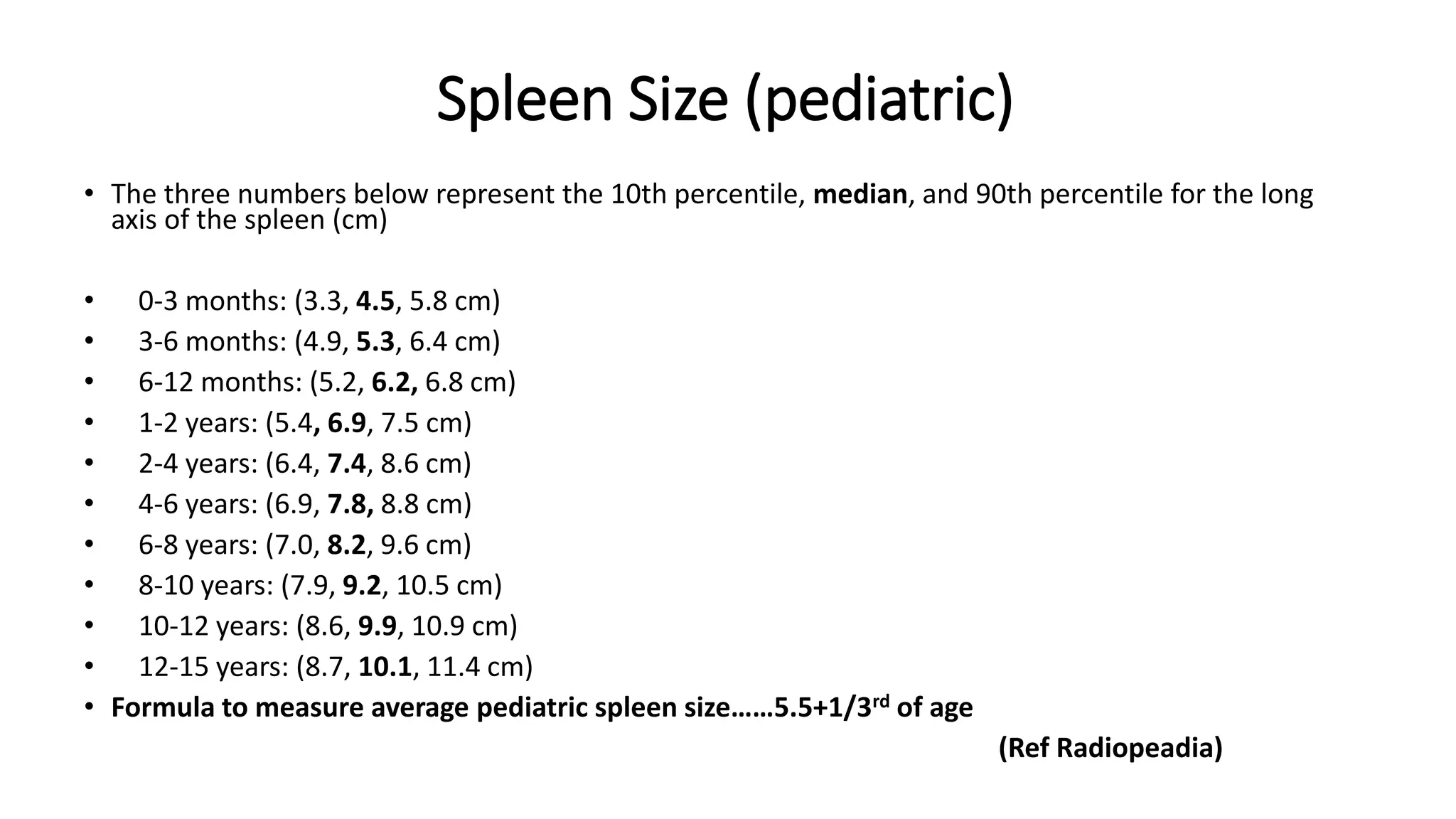 spleen size chart.pptx