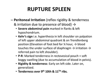 Kehrs Sign Spleen