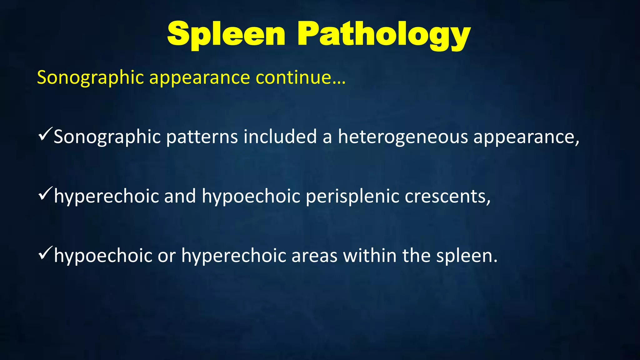 Spleen ultrasound | PPTX