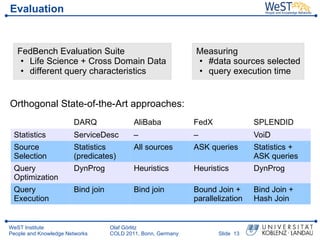 Splendid: SPARQL Endpoint Federation Exploiting VOID Descriptions | PDF | Databases | Computer ...