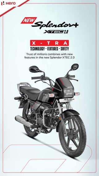 Splendor Plus Xtec 2.0 Brochure | Hero Motocorp | PDF