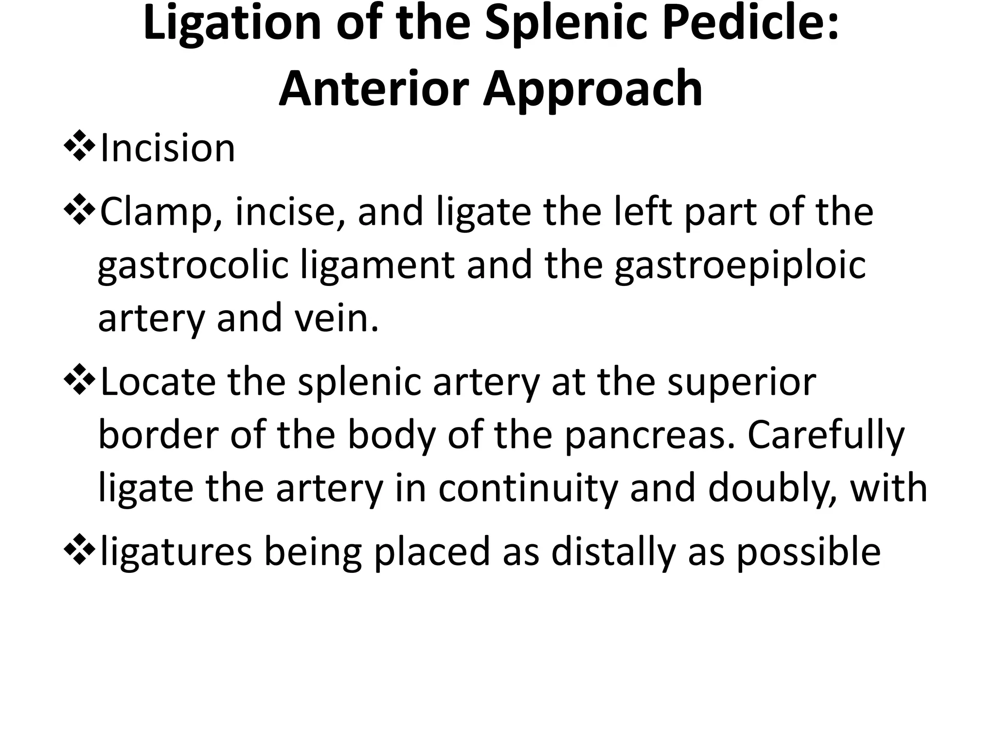 pre and post operative management of paediatric Splenectomy patients | PPTX