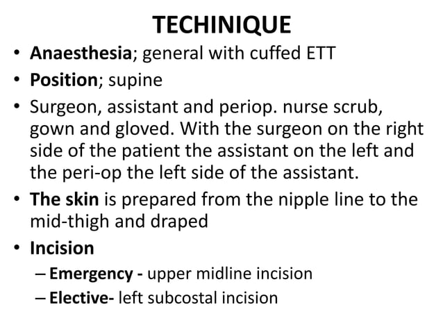 pre and post operative management of paediatric Splenectomy patients | PPT