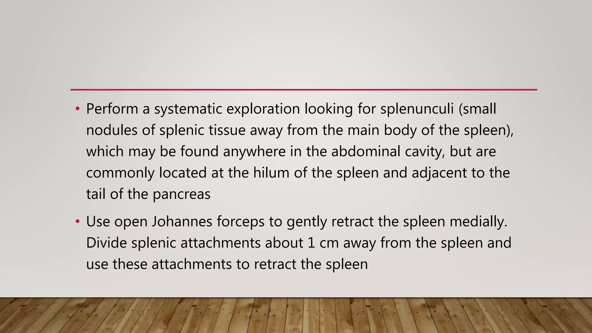 Splenectomy | PPTX