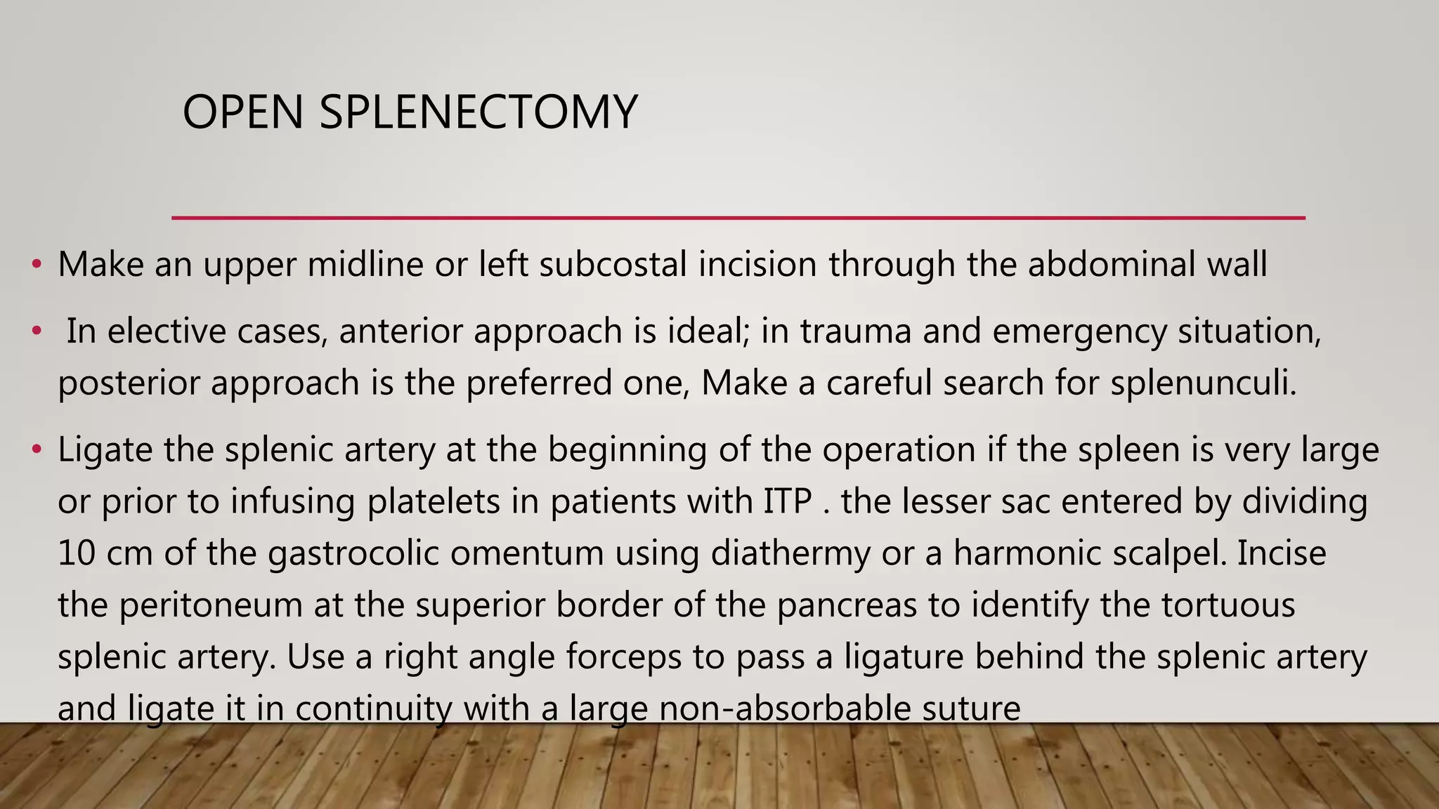 Splenectomy | PPTX
