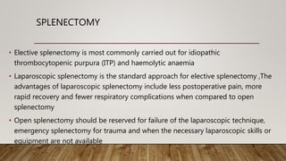 Splenectomy | PPTX