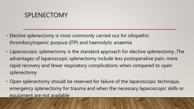 Splenectomy Pptx
