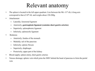 Splenectomy by Dr M shehu | PPTX
