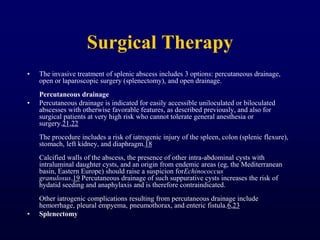 Splenic abscess the lect.ppt