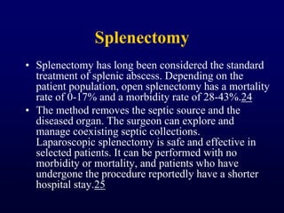 Splenic abscess the lect.ppt