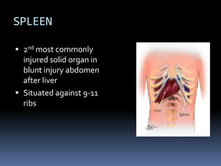 Splenic injuries | PPTX