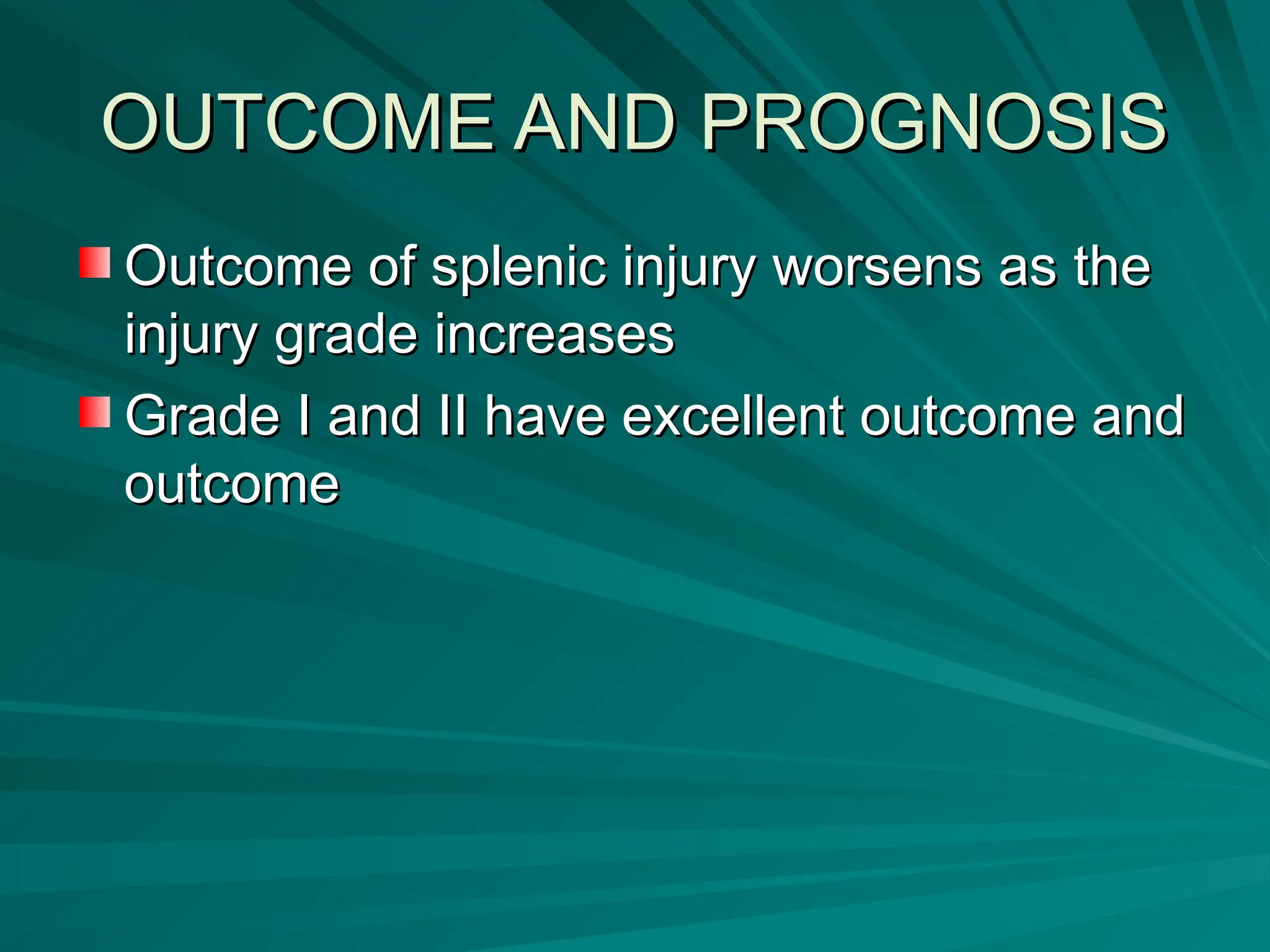 VISCERAL INJURIES: SPLEEN INJURIES, APPROACH AND OVERVIEW ON MANAGEMENT ...