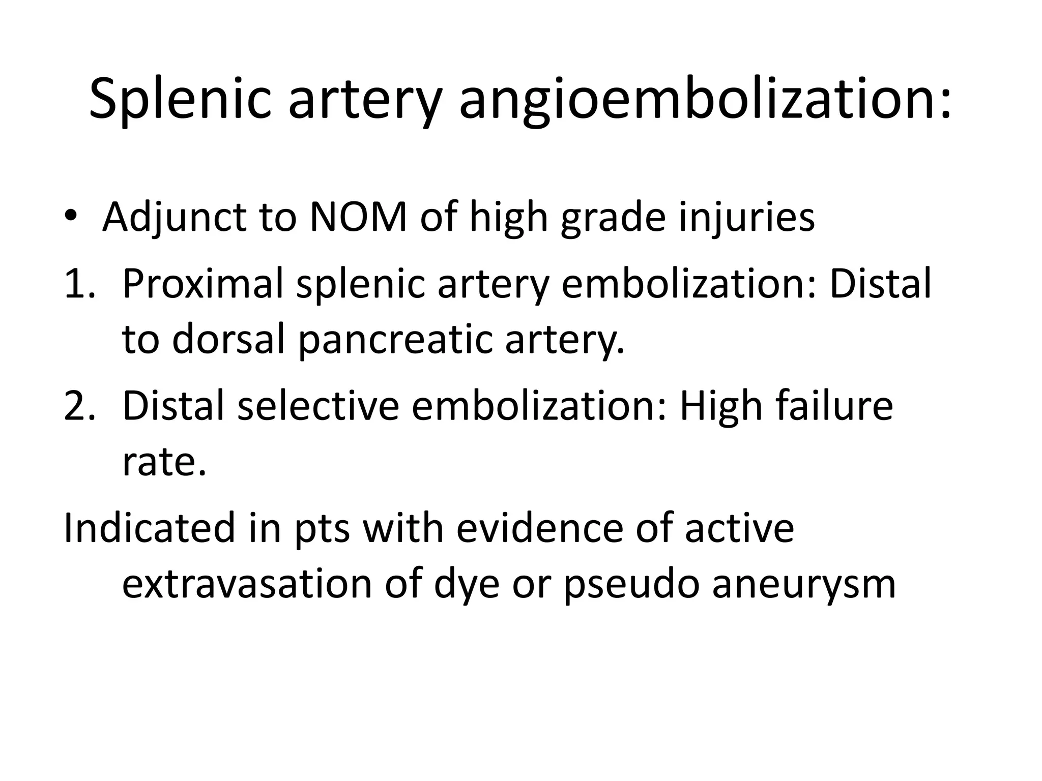 Splenic injuries ppt by manjusb | PPTX