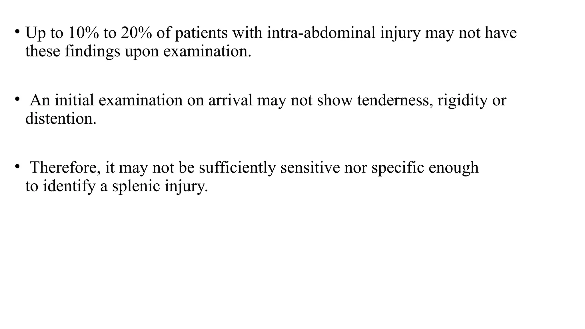 Splenic injury presentation. Trauma and blunt injury | PPTX