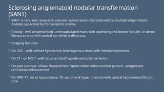 splenic lesions and findings of ct and usg | PPTX