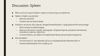 Splenic rupture | PPTX