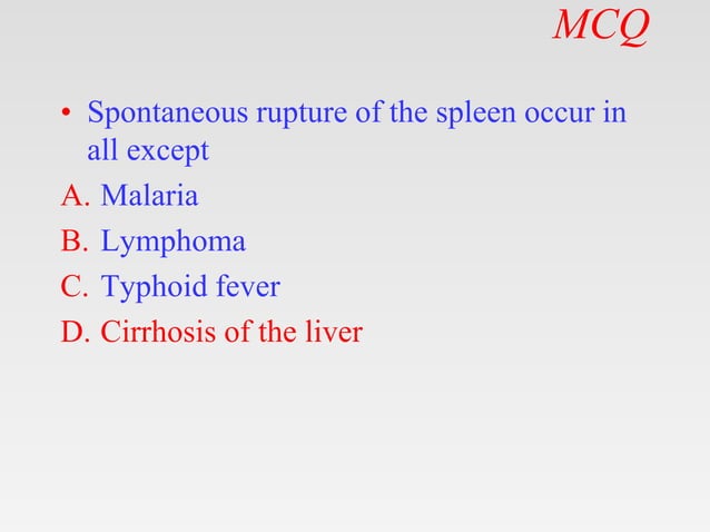 Splenic rupture MCQ.pptx