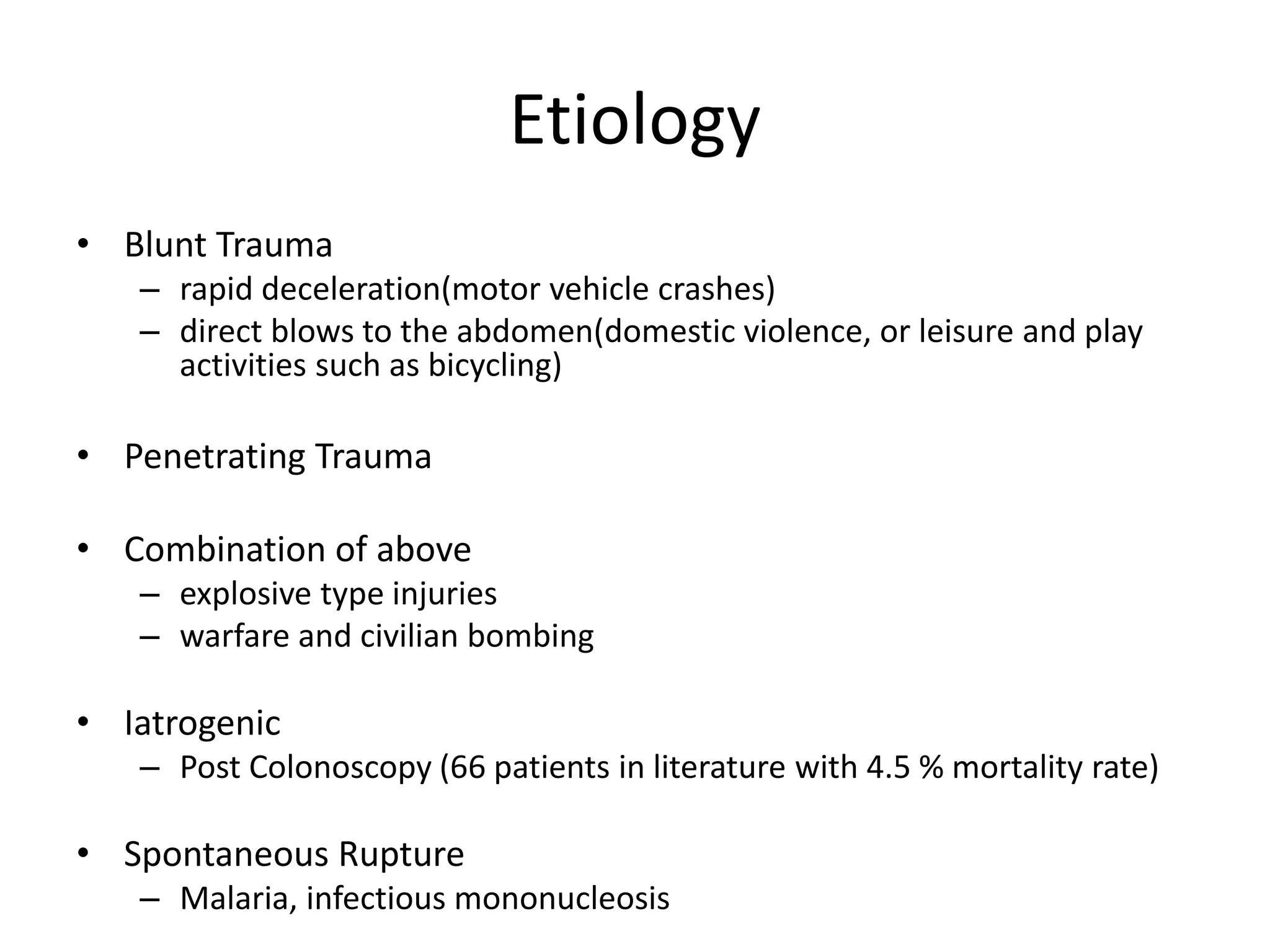 Splenic trauma | PPTX