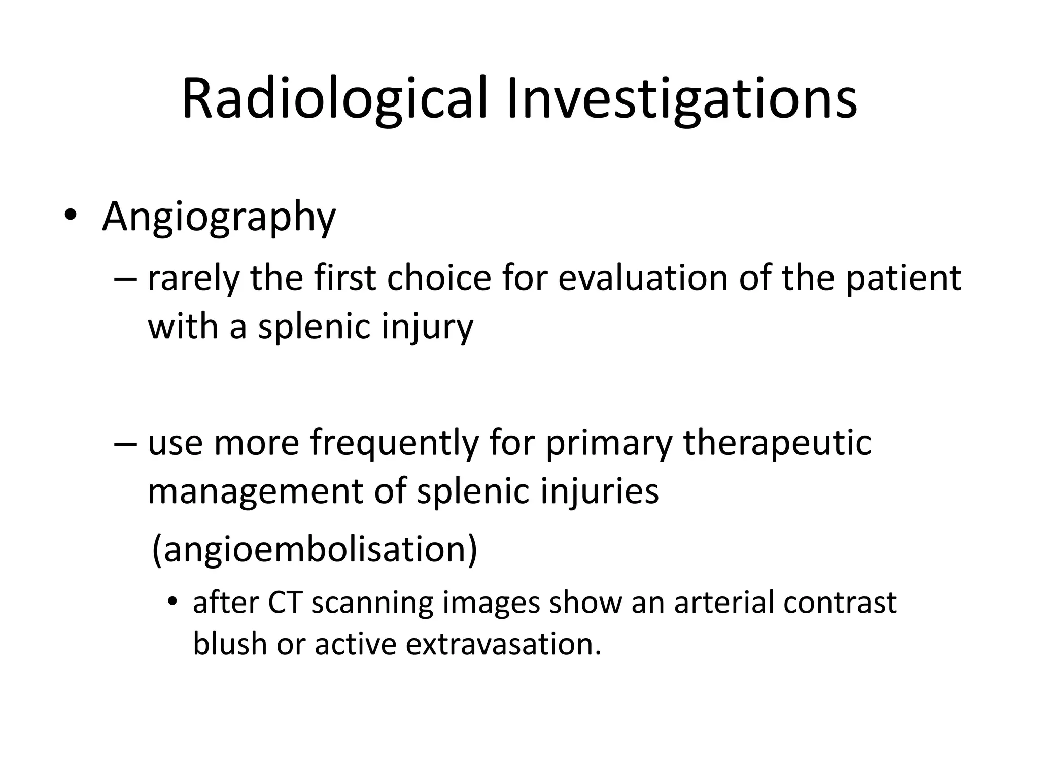 Splenic trauma | PPTX