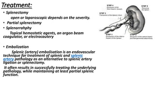 Splenic trauma | PPTX