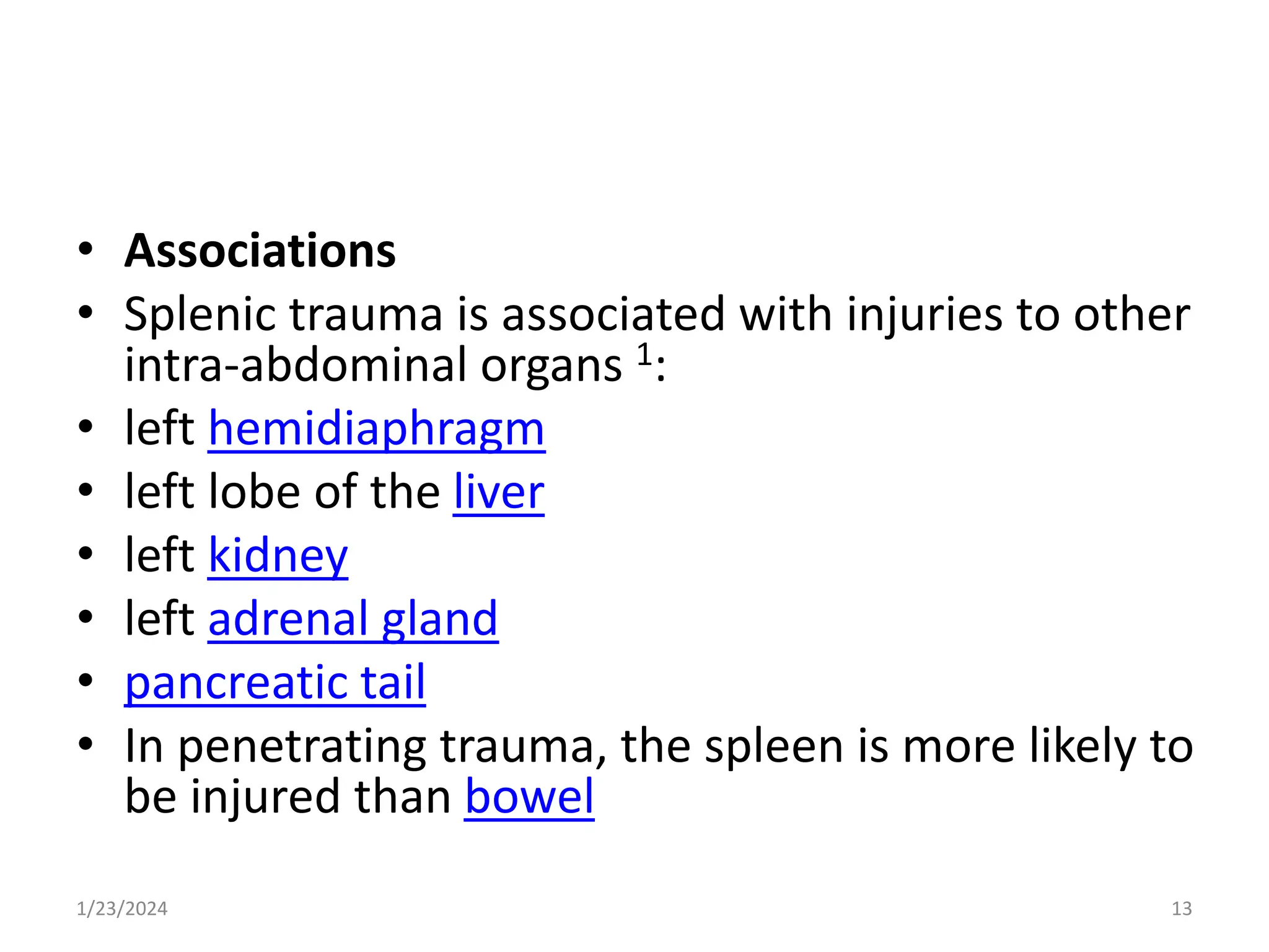 splenic trauma imaging modalities. .pptx