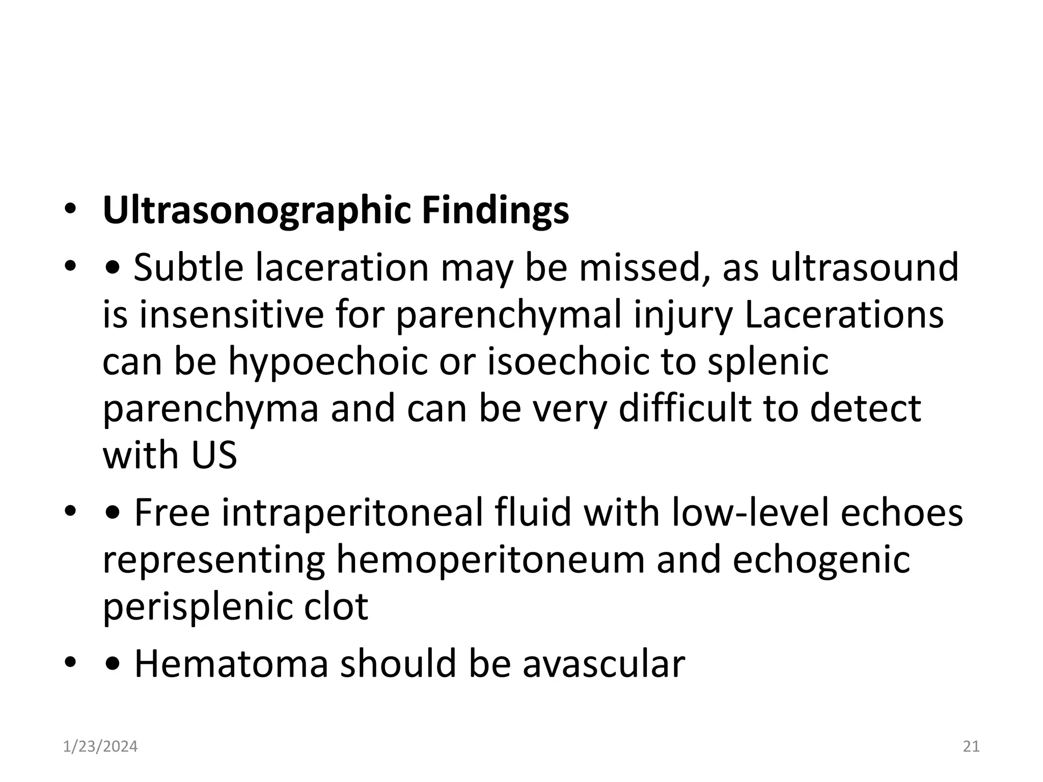 splenic trauma imaging modalities. .pptx