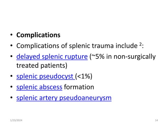 splenic trauma imaging modalities. .pptx