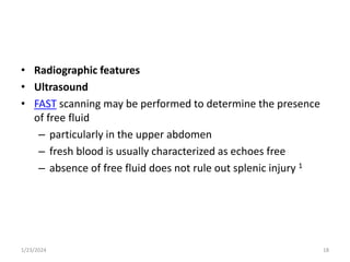 splenic trauma imaging modalities. .pptx
