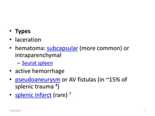 splenic trauma imaging modalities. .pptx