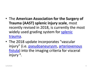 splenic trauma imaging modalities. .pptx