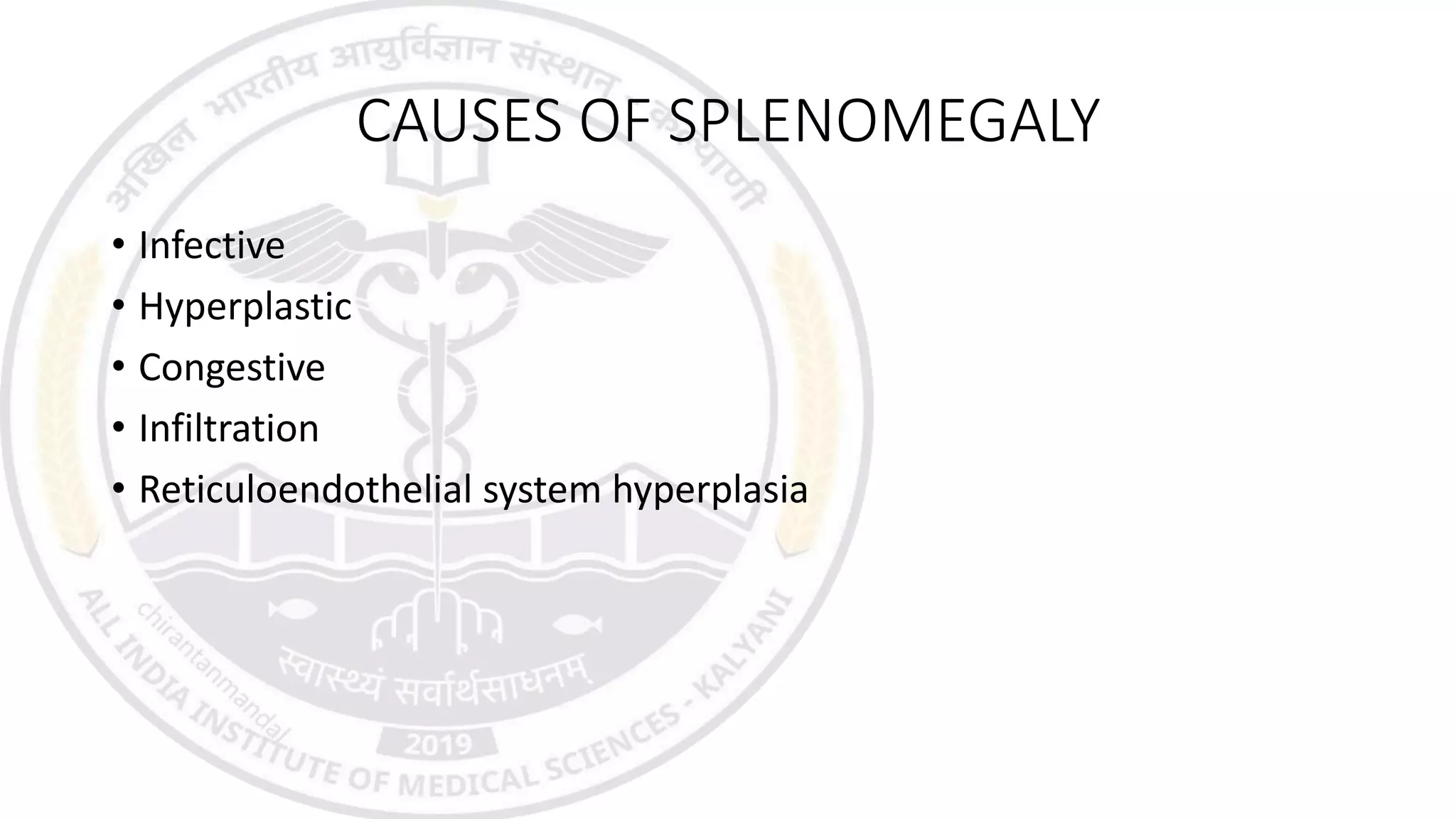 approach to splenomegaly | PPTX