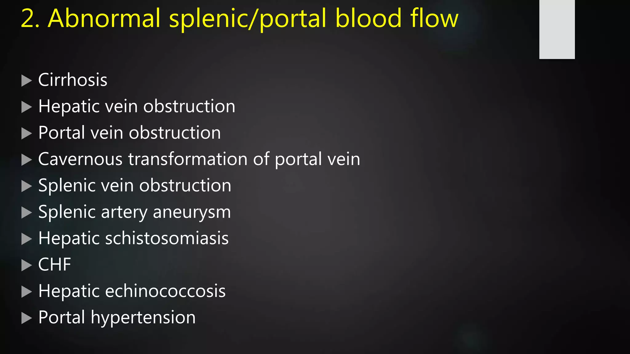 Splenomegaly : causes , clinical approach and examination | PPTX