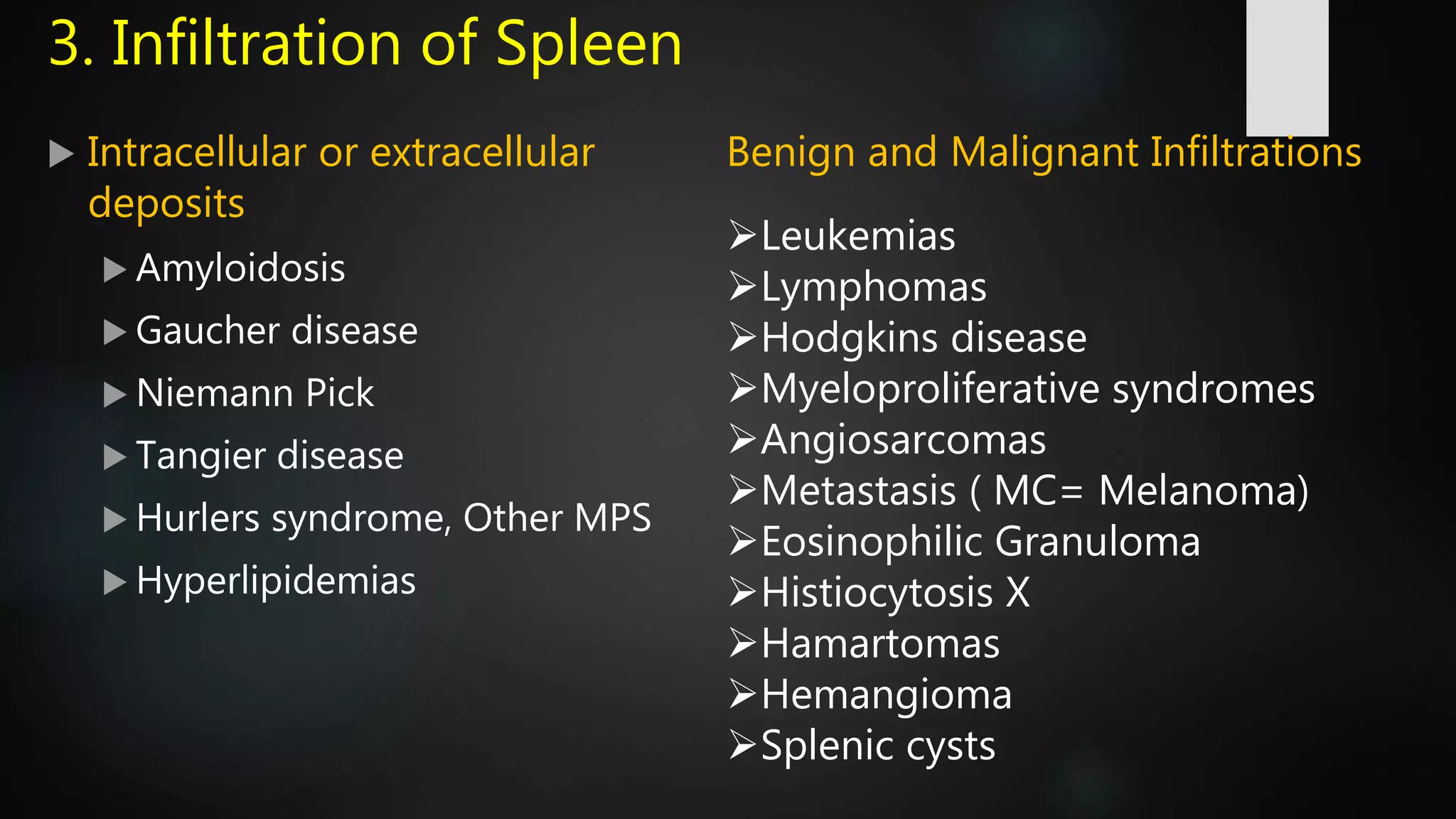 Splenomegaly : causes , clinical approach and examination | PPTX