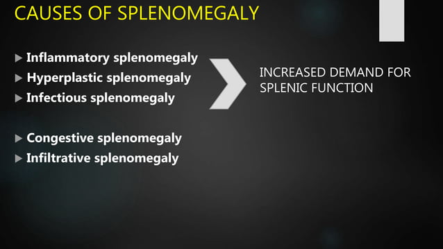 Splenomegaly : causes , clinical approach and examination | PPTX