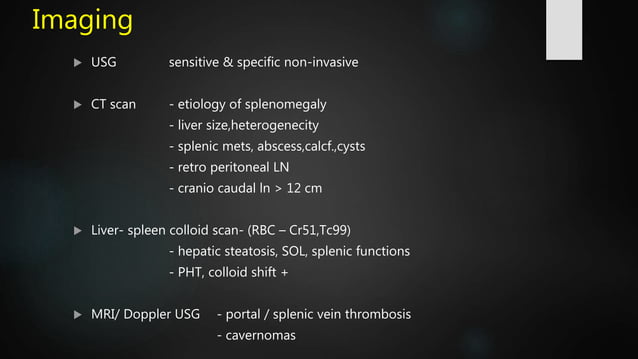 Splenomegaly : causes , clinical approach and examination | PPTX