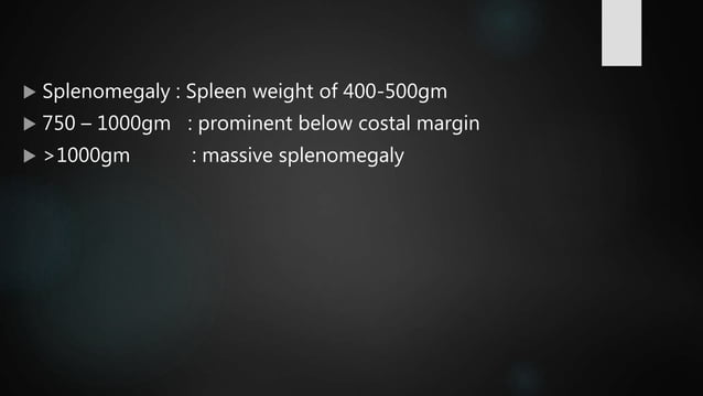 Splenomegaly : causes , clinical approach and examination | PPTX