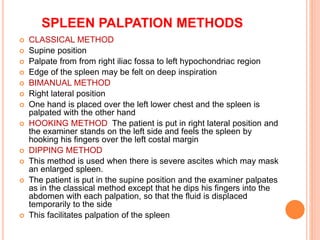 SPLEEN ANATOMY,FUNCTIONS,EXAMINATION & APPROACH TO SPLENOMEGALY | PPTX ...