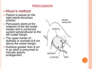 SPLEEN ANATOMY,FUNCTIONS,EXAMINATION & APPROACH TO SPLENOMEGALY | PPTX ...