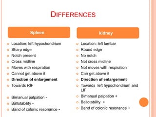 SPLEEN ANATOMY,FUNCTIONS,EXAMINATION & APPROACH TO SPLENOMEGALY | PPTX