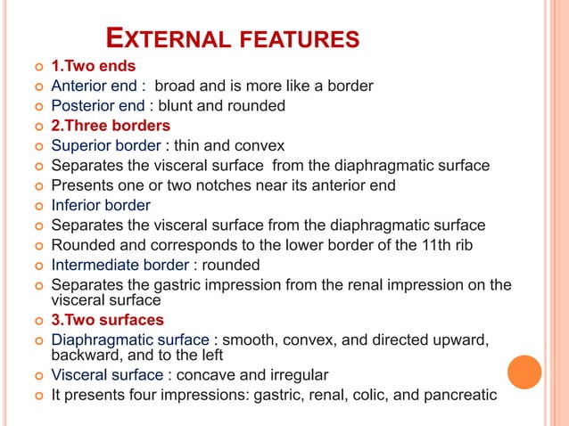 SPLEEN ANATOMY,FUNCTIONS,EXAMINATION & APPROACH TO SPLENOMEGALY | PPTX ...