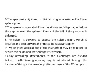 SPLENUNCULI (anatomy, physiology, pathology and management) | PPTX