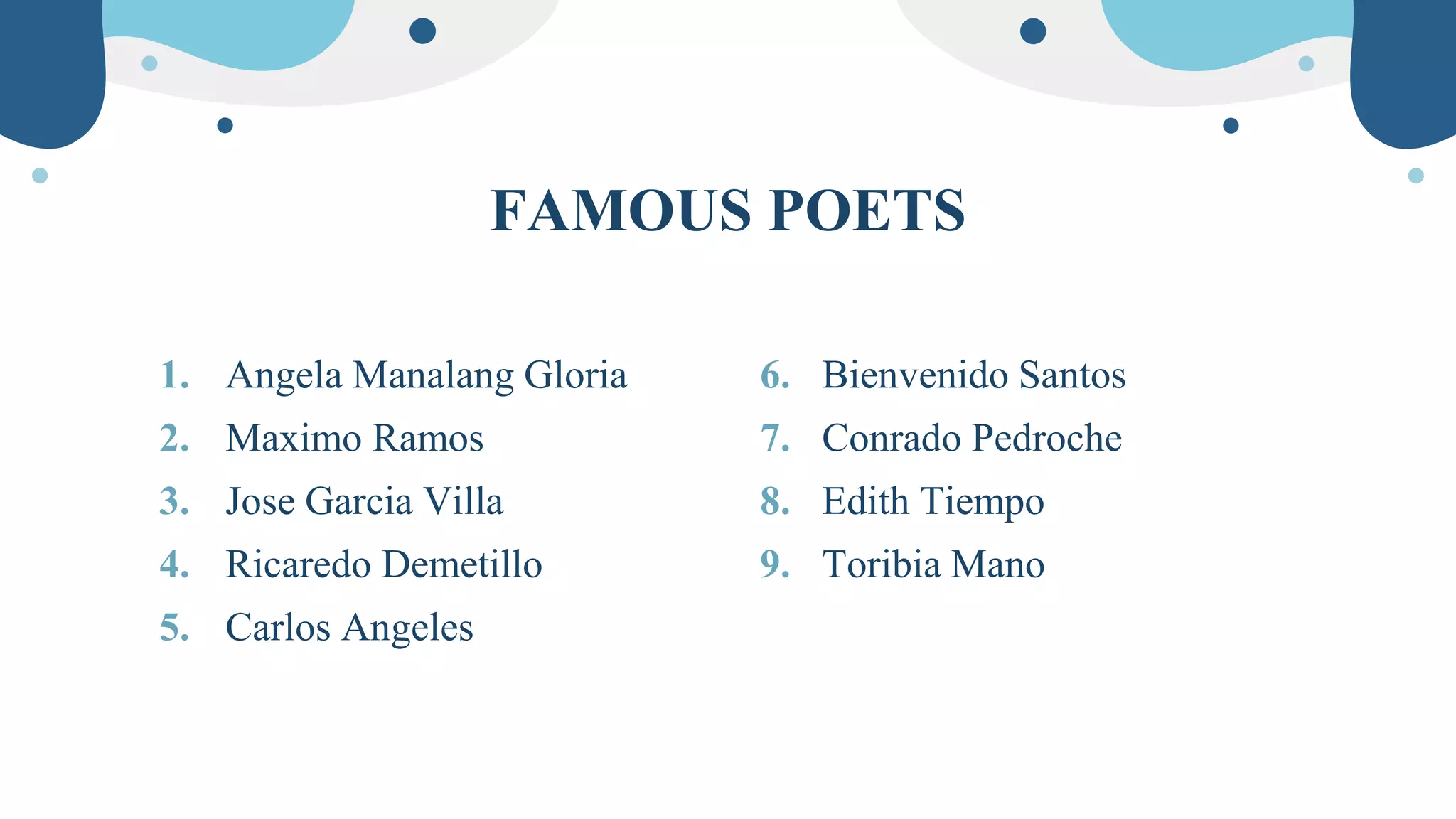 The Middle Period of Philippine Literature (1930 - 1960) | PPTX