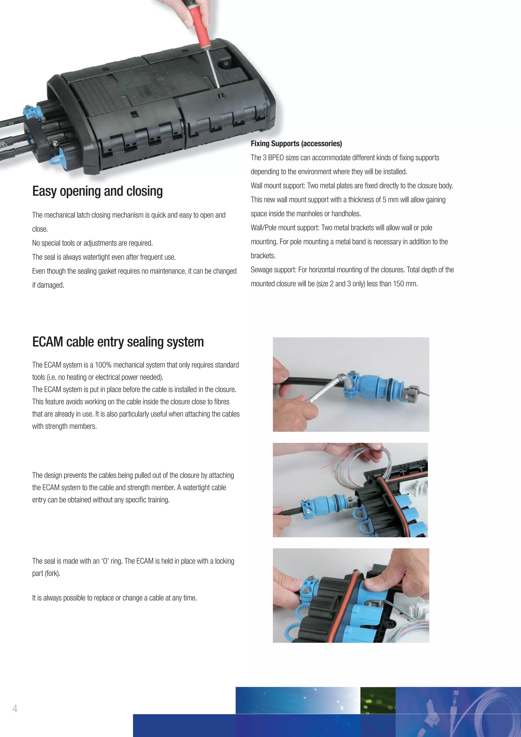 Splice Closures - Fibre Optic Closures - 3M BPEO | PDF