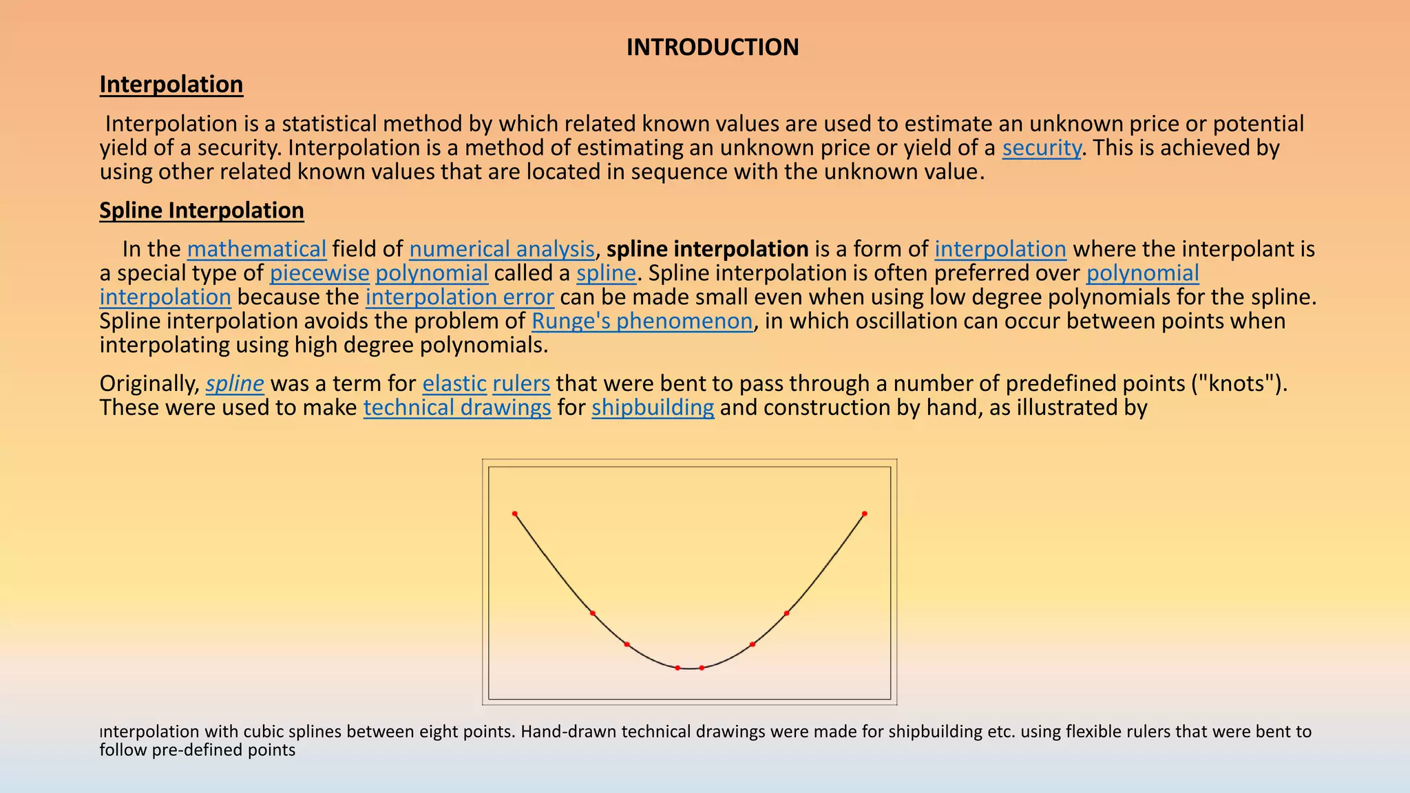 Spline (Interpolation) | PDF