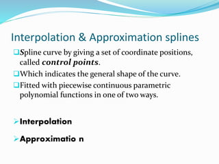 Spline representations | PPTX