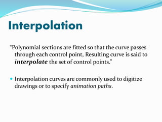 Spline representations | PPTX