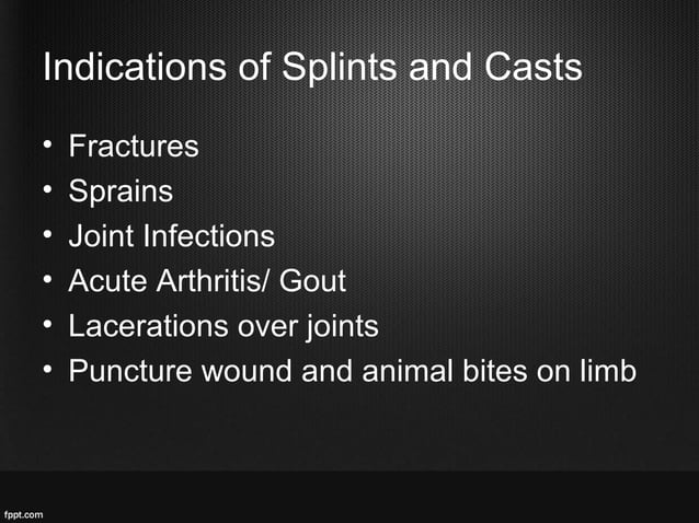 Indications and Limitations of Splint and cast used for Bovine ...