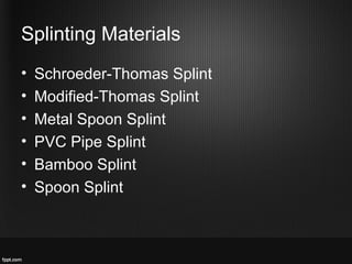 Indications and Limitations of Splint and cast used for Bovine ...
