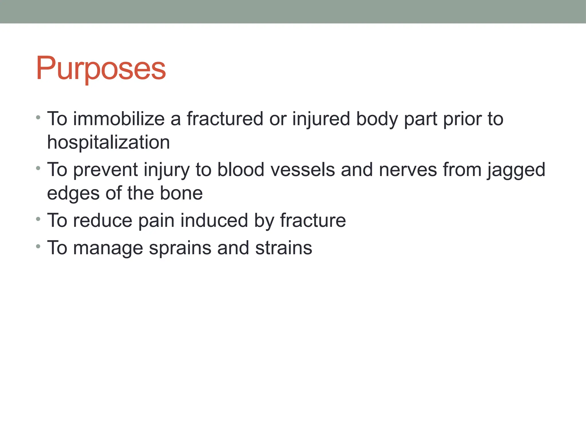 The technique for the proper application of splint. of | PPTX